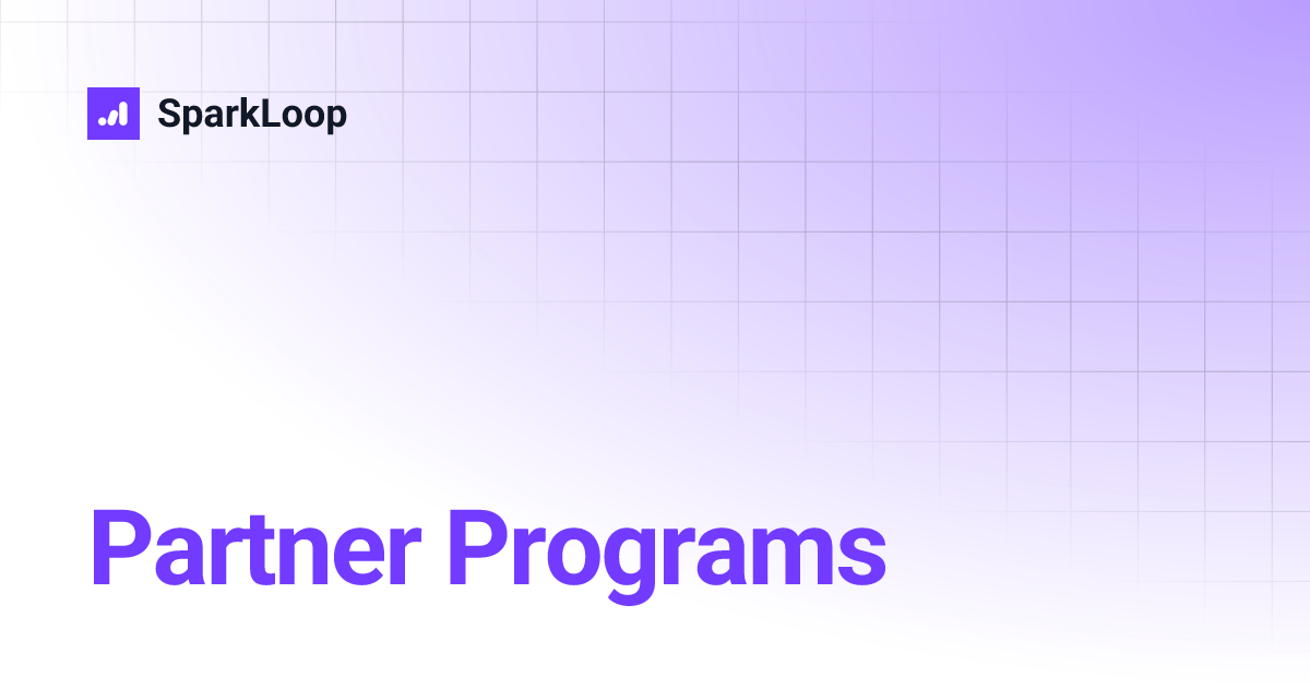Partner Programs | SparkLoop